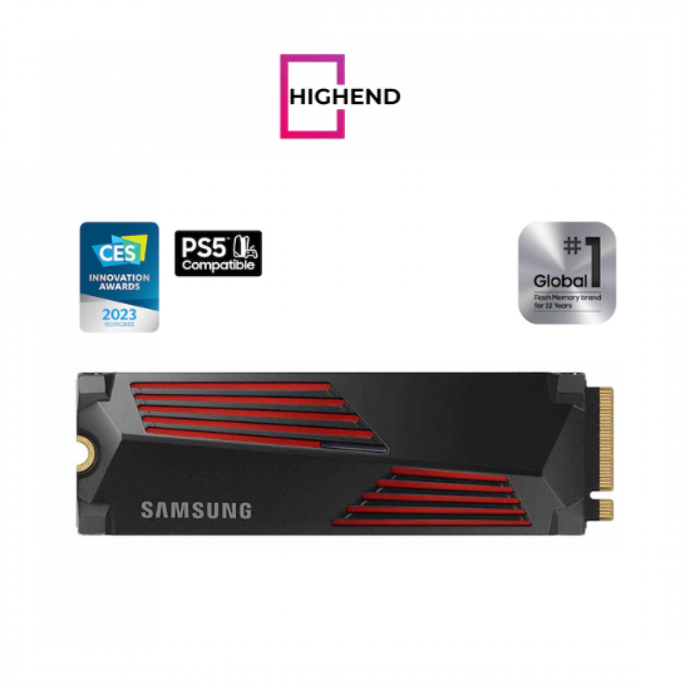 Samsung 990 PRO w/ Heatsink 4TB SSD NVMe M.2 – PCIe 4.0, up to 7,450 MB ...