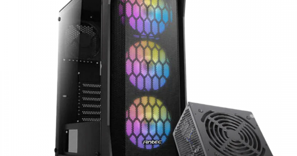 ANTEC NX360 Mid-Tower ATX Gaming Case + PSU Antec Atom V450