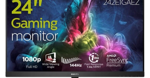 Philips Gaming 242E1GAEZ - 24 inch FHD Monitor, 144 Hz, 1ms, VA, AMD ...