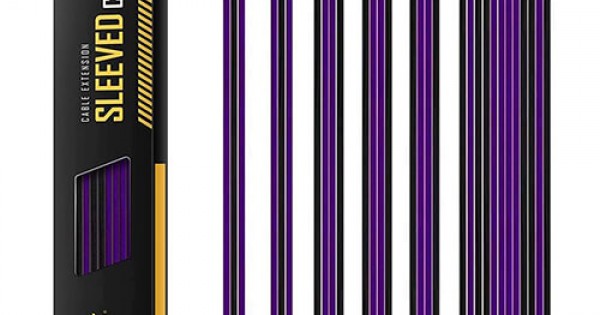 Antec-PSU Sleeved Extension Cable Kit-PSUSCB30-205-Purple/Black