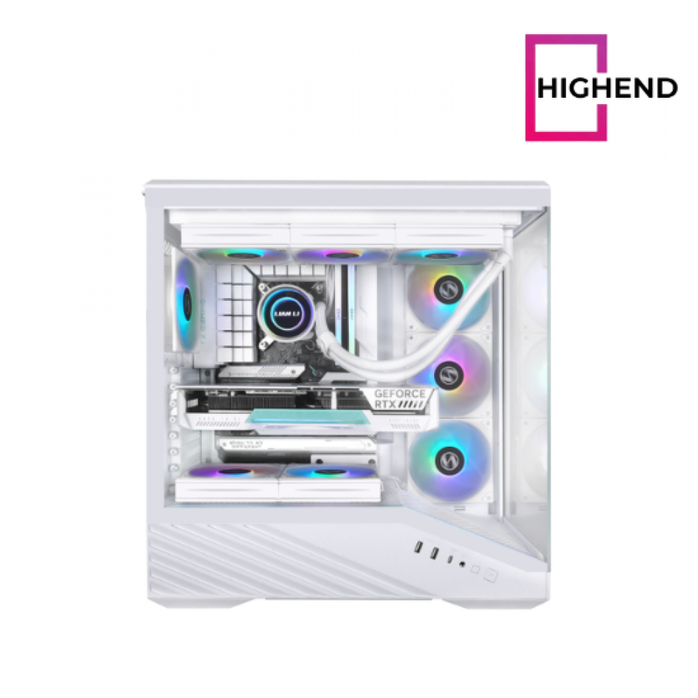 Lian Li Vector V100R BTF 4 Fan ARGB Type-C White Mid Tower Gaming Case